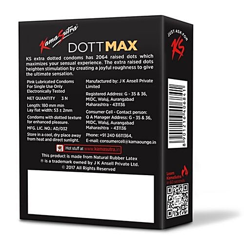 Buy Kamasutra Dott Max Condoms Online at Best Price - bigbasket