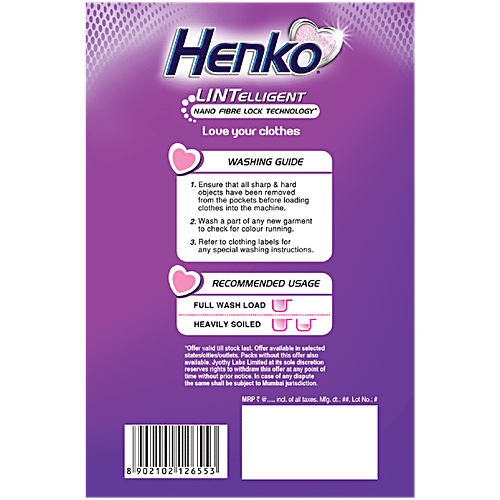 Buy Henko Matic Lintelligent Detergent Powder - Top Load Online at Best ...