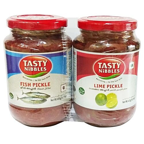 Buy Tasty Nibbles Fish Pickle, 400 g Get 400 gm Lime Pickle Free Online ...