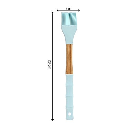 Buy Casasunco Basting Brush Kitchen Oil Cooking Tool - Silicon Wooden ...
