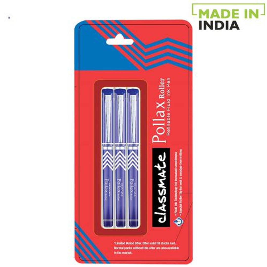 Buy Classmate Pollax Roller - Refillable Fluid Ink Pen Online at Best ...