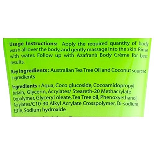 Buy Azafran Tea Tree Body Wash Online at Best Price of Rs 350 - bigbasket