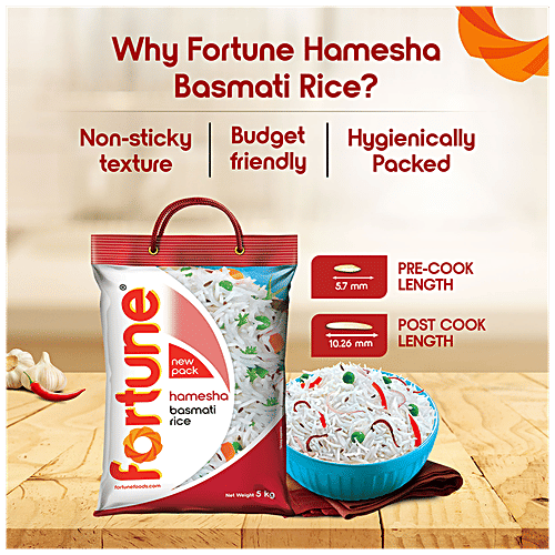Buy Fortune Hamesha Basmati Rice Online at Best Price of Rs 425 - bigbasket