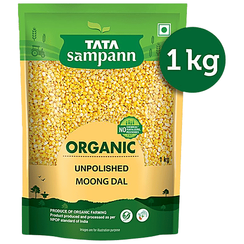 Buy Tata Sampann Organic Moong Dal - Unpolished, Natural Taste Online ...