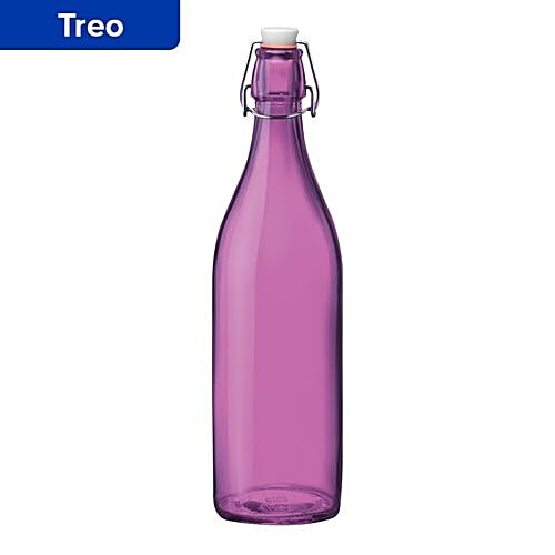 Buy Treo Spray Glass Water Bottle With Cork - Violet Online at Best ...