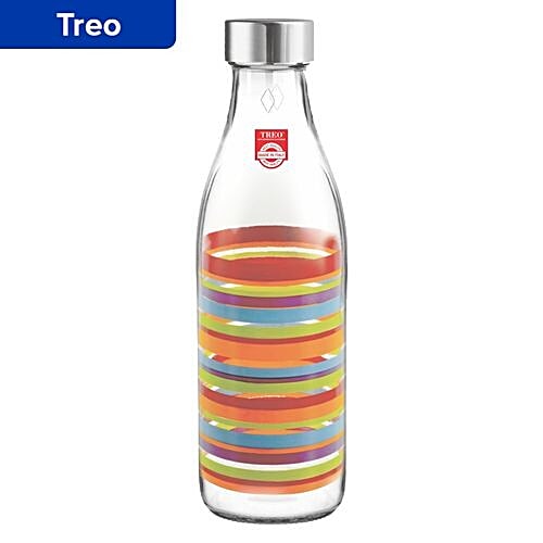 Buy Treo Ivory Premium Glass Bottle - With Multicolour Rings Online at ...