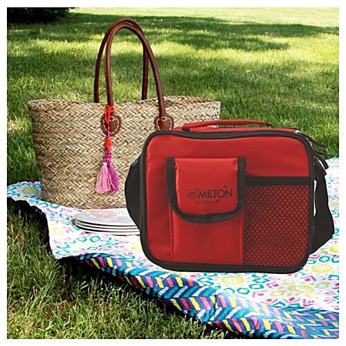 Buy Milton Steel Combi Red Tiffin Box Set - With Bag Online at Best ...