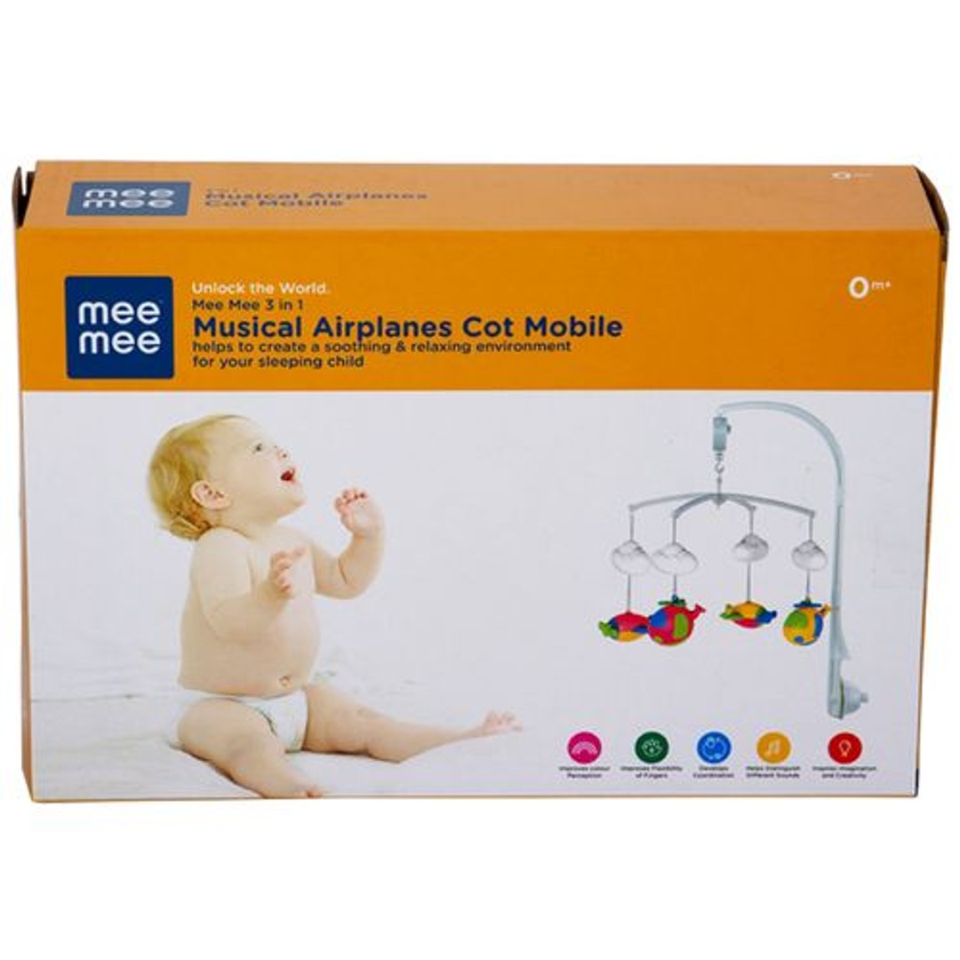 Buy Mee Mee Musical Animal Cot Mobile - 4-Toy Flying Theme Online at ...