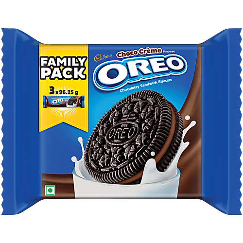 Buy Cadbury Oreo Chocolate Flavour Creme Sandwich Biscuit Online at ...
