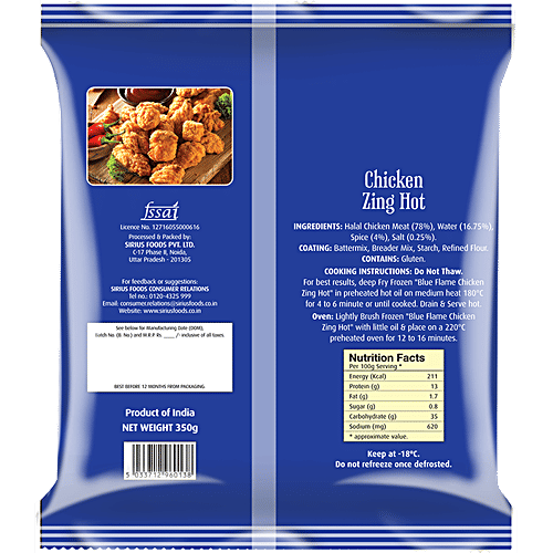 Buy Blue Flame Chicken Zing - Hot Online at Best Price of Rs 299 ...