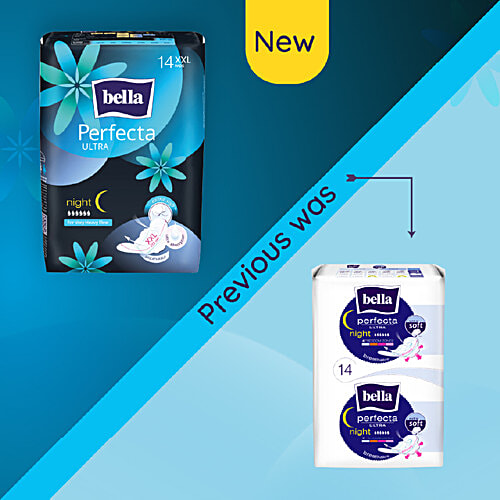 Buy Bella Perfecta Ultra Night Sanitary Napkins - XXL, Breathable ...
