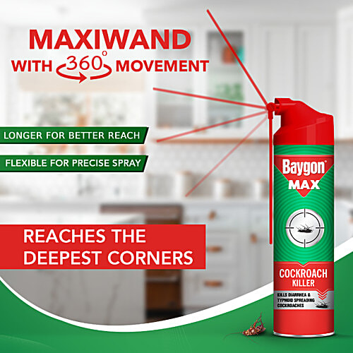 Buy Baygon Max Cockroach Killer Spray - Deep Reach Maxi Wand Online at ...