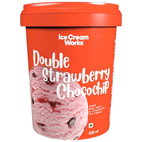 Buy Ice Cream Works Double Strawberry Chocolate Chip Ice Cream - Whole ...