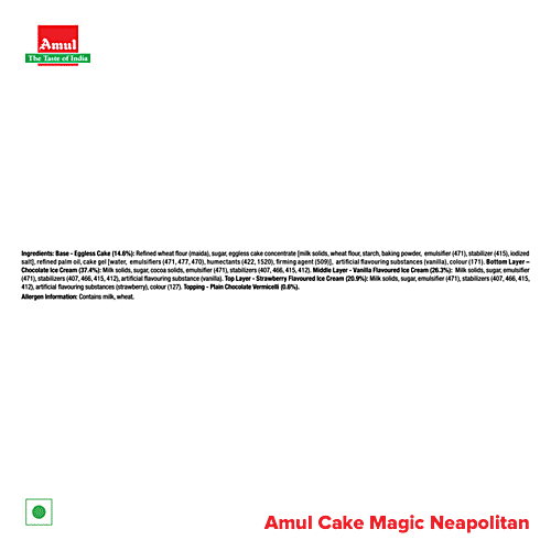 Buy Amul Ice Cream Cake Magic Neapolitan Online at Best Price - bigbasket