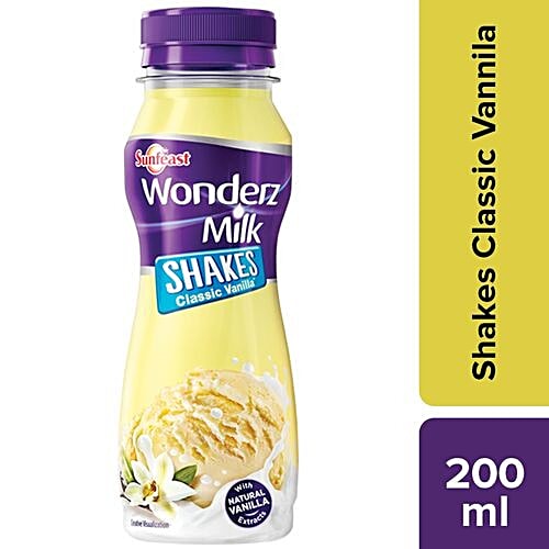 Buy Sunfeast Wonderz Milkshake - Classic Vanilla Online at Best Price ...