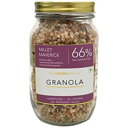 Buy The Nibble Box Millet Maverick Breakfast Granola Online at Best ...