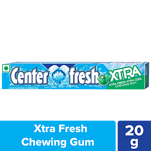 Buy Center Fresh Liquid Filled Chewing Gum - Xtra Peppermint Flavour ...