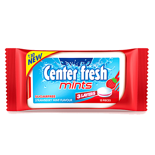 Buy Center Fresh Mint - Sugarfree, Strawberry Flavour Online at Best ...