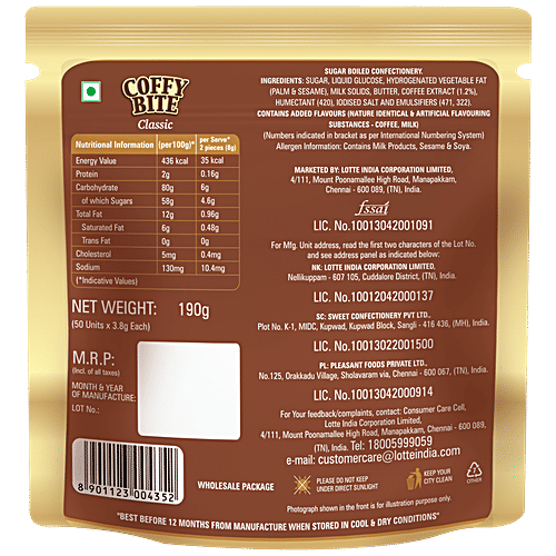 Buy Lotte Toffee - Coffy Bite, Classic Online at Best Price - bigbasket