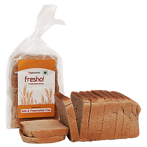 Buy Fresho Whole Wheat Bread - Chemical-Free Online at Best Price of Rs ...