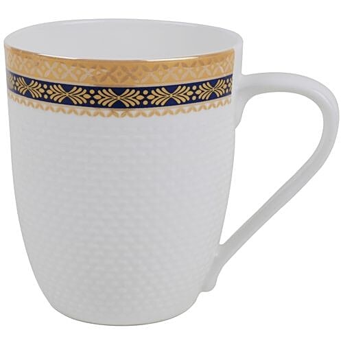 Buy BP Bharat Chai/Milk/Coffee Bonechina White Mug - With Self Design ...