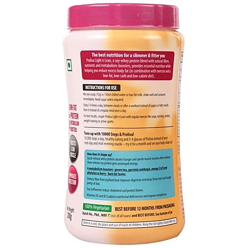 Buy Proliva Health Supplement - Light & Lean, Thandai Flavour Online at ...