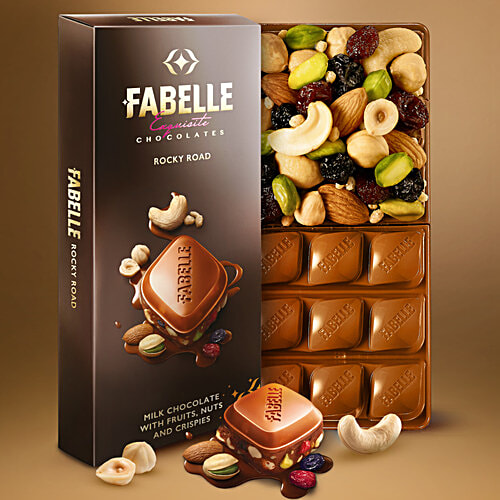 Buy Fabelle Exquisite Chocolates - Rocky Road Milk Chocolate With ...