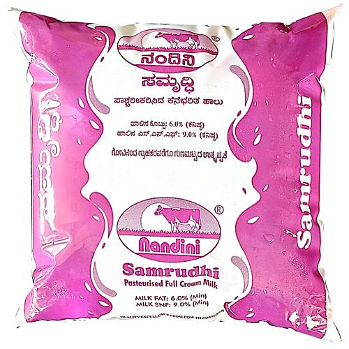 Buy Nandini Samrudhi Milk Online at Best Price of Rs 28 - bigbasket