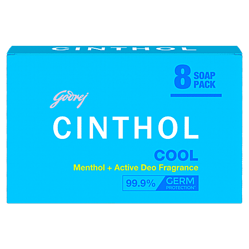 Buy Cinthol Cool Menthol + Active Deo Fragrance Bath Soap Online at ...