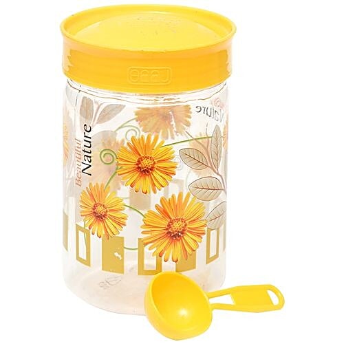 Buy Saaj Maxx Pet Plastic Premium Container - Yellow Online at Best ...