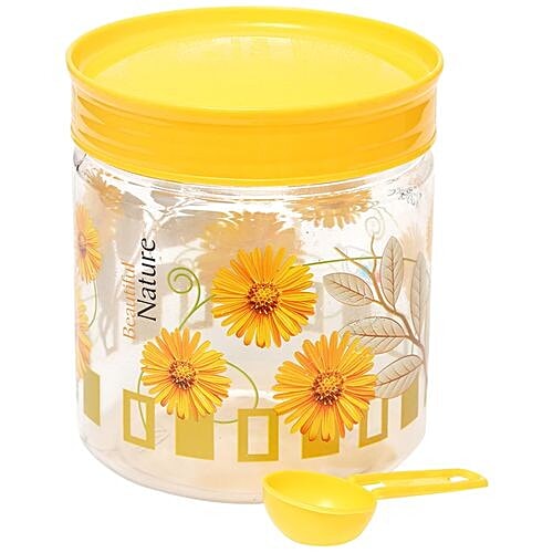 Buy Saaj Maxx Pet Plastic Premium Container - Yellow Online at Best ...
