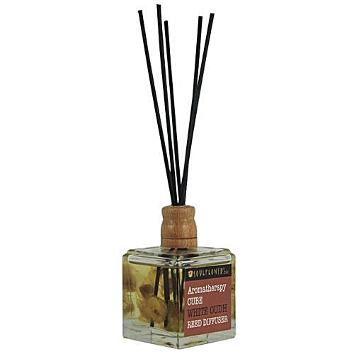 Buy Soulflower White Oudh Cube Reed Diffuser Online at Best Price of Rs ...