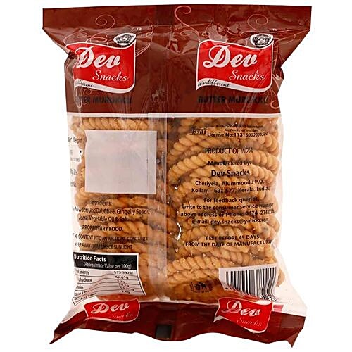 Buy Dev Snacks Butter Murukku Online at Best Price of Rs 80 - bigbasket