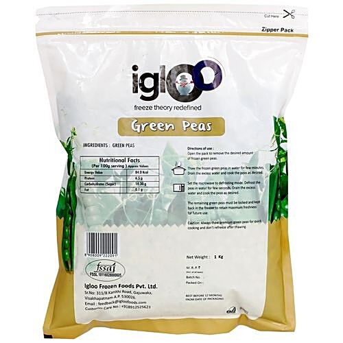 Buy IGLOO Frozen Green Peas Online at Best Price of Rs 190 - bigbasket