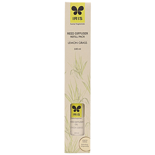 Buy IRIS Lemon Grass Reed Diffuser Refill Set - 100 ml diffuser oil, 16 ...