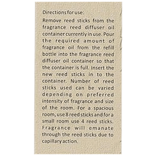 Buy IRIS Lemon Grass Reed Diffuser Refill Set - 100 ml diffuser oil, 16 ...