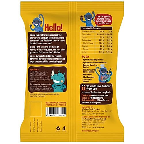 Buy Slurrp Farm Mighty Puff - Choco Ragi Online at Best Price of Rs 20 ...