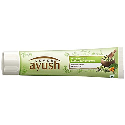 Buy Lever Ayush Freshness Gel Cardamom Toothpaste Online at Best Price ...