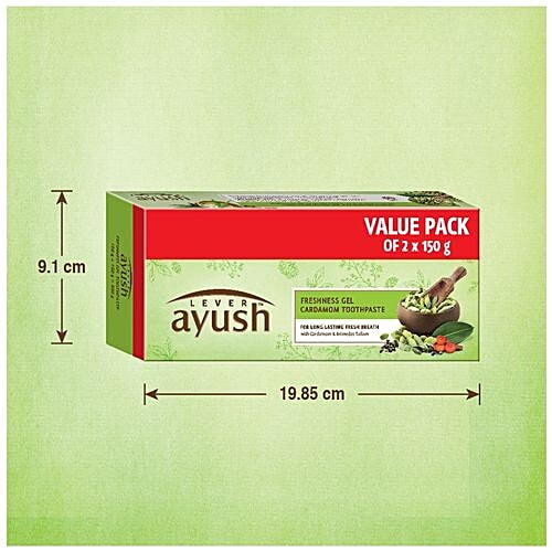 Buy Lever Ayush Freshness Gel Cardamom Toothpaste Online at Best Price ...