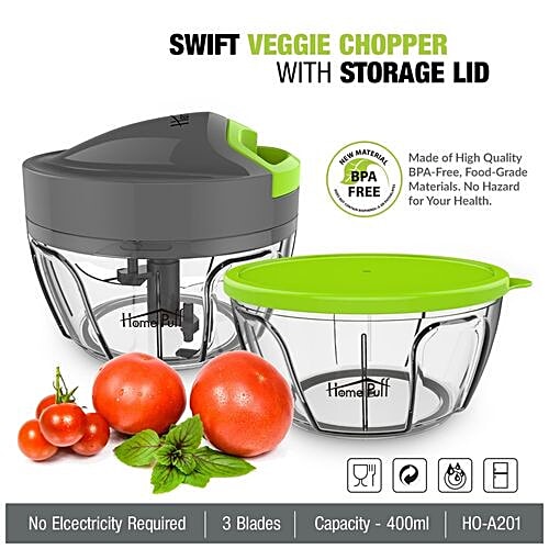 Buy Home Puff Premium Vegetable Chopper & Cutter - Green, Stainless ...