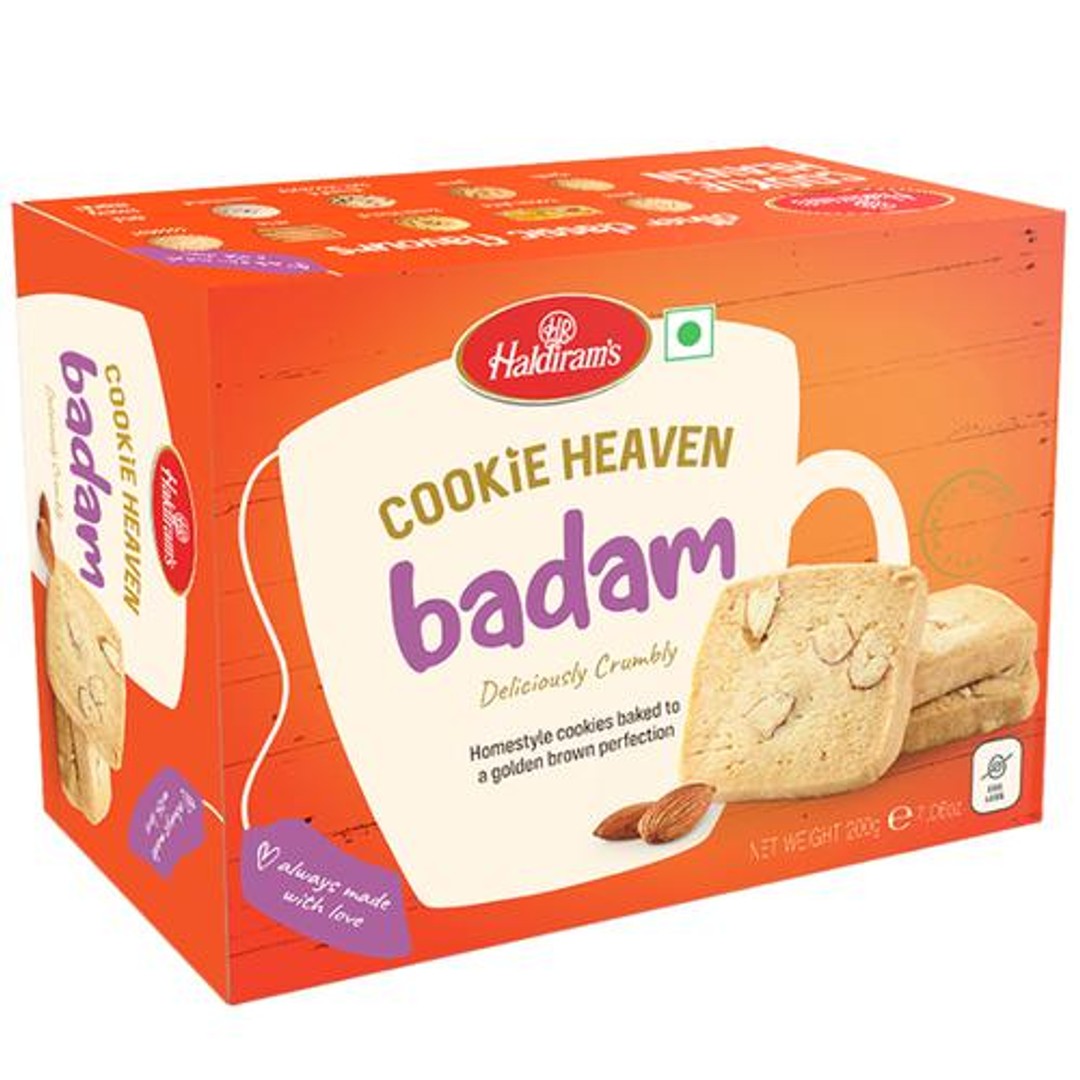 Buy Haldirams Cookie Heaven Badam Cookies Online at Best Price of Rs ...