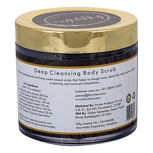 Buy Fizzy Fern Deep Cleansing Charcoal Body Scrub Online at Best Price ...