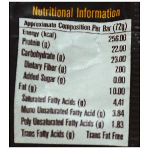 Buy Muscle Blaze Muscle Blaze Protein Bar - Almond Fudge Online at Best ...