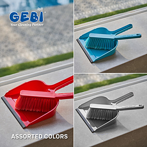 Buy Gebi Dust Pan & Brush Set - Plastic Supdi, High Quality Online at ...