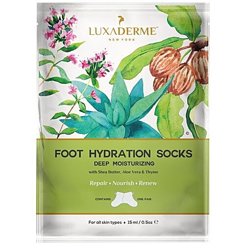 Buy LuxaDerme Deep Moisturizing Foot Hydration Socks - For All Skin ...