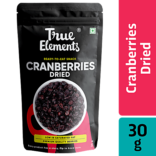 Buy True Elements Dried Whole Cranberries, Healthy snack, Ready to eat ...