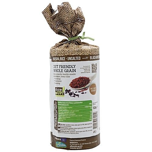 Buy Riceup Brown Rice Cakes - Black Unsalted, Vegan Online at Best ...
