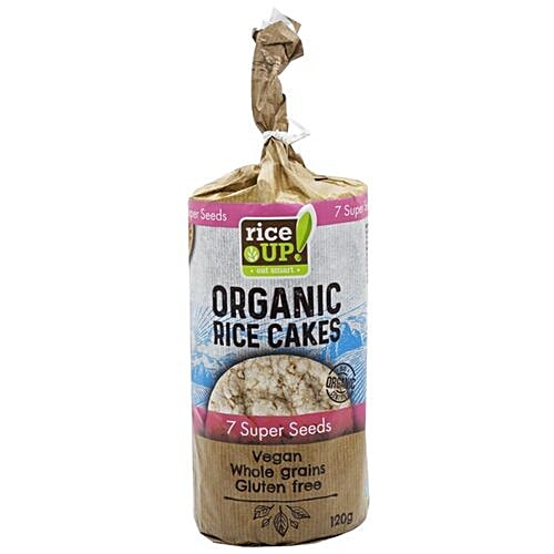 Buy Riceup Bio Organic Rice Cakes - 7 Super Seeds, Vegan Online at Best ...