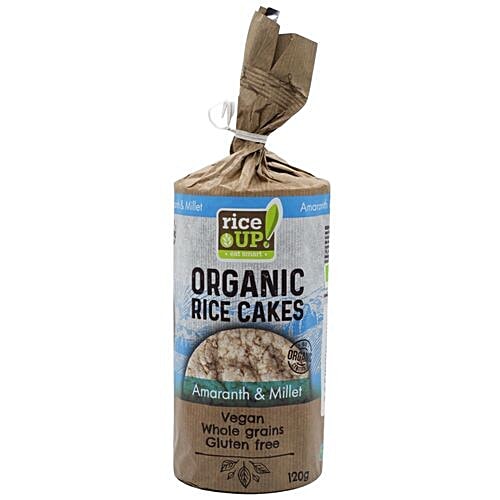Buy Riceup Bio Organic Rice Cakes - Amaranth & Millet, Vegan Online at ...