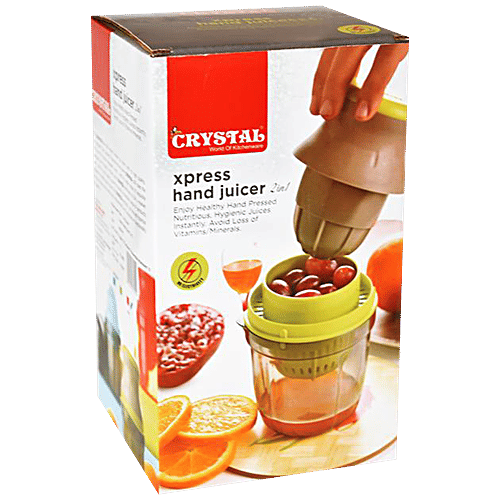 Buy Crystal Xpress Handy Juicer - 2 In 1, Manual Operation, Durable ...